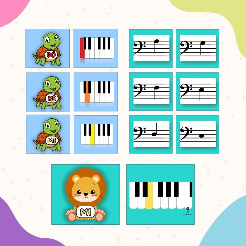 Jogo da Memória Pauta e Teclas PDF – Musicalizando Kelly ...