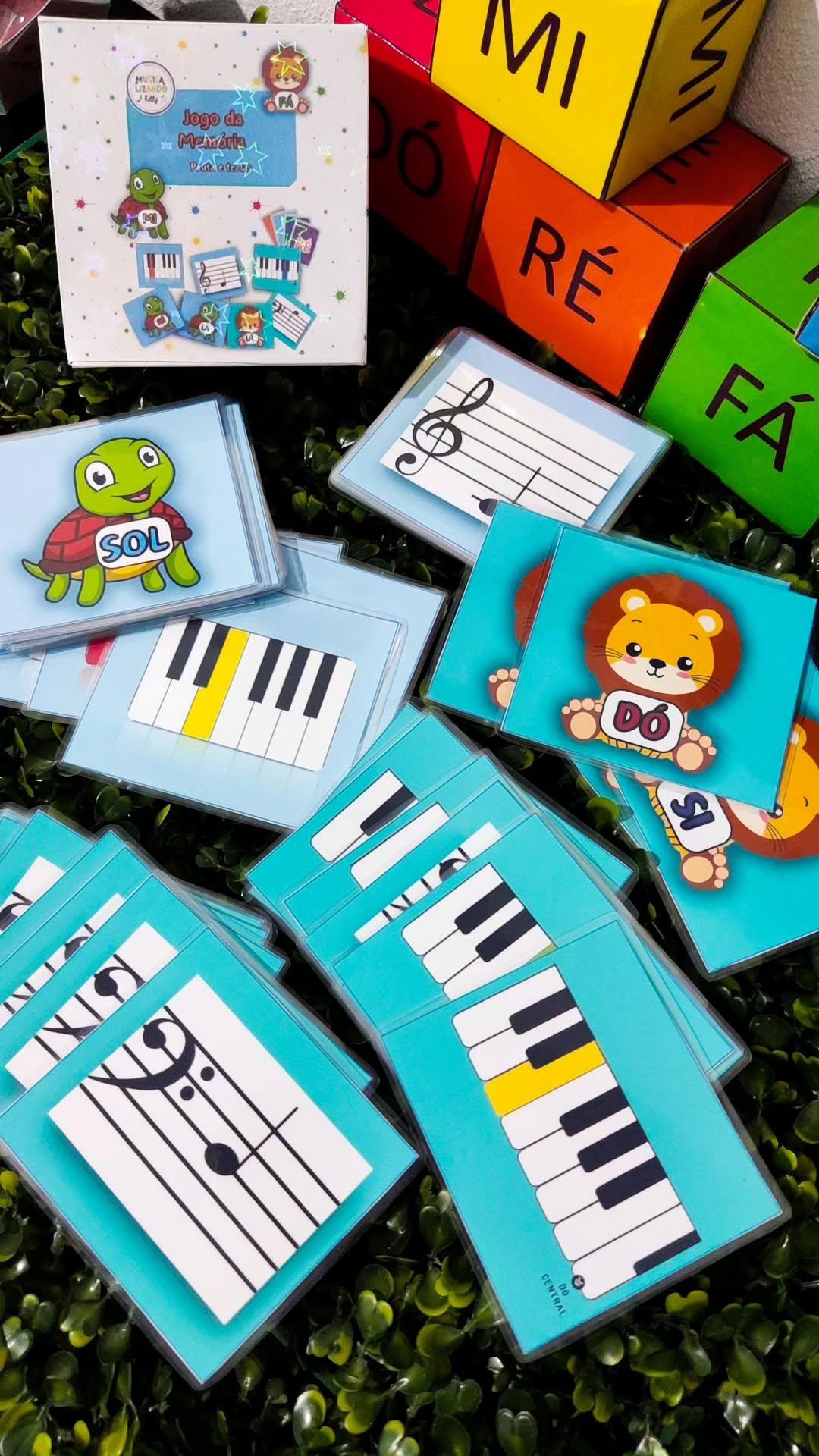 Jogo da memória pauta e Teclas físico – Musicalizando Kelly ...